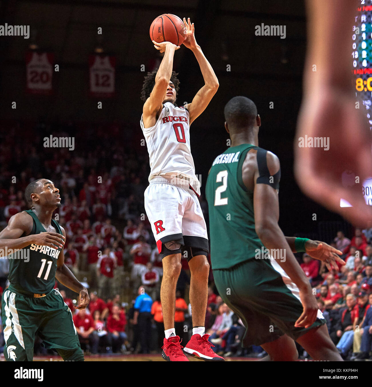 Piscataway, New Jersey, USA. 6th Dec, 2017. Rutgers guard Geo Baker (00 ...