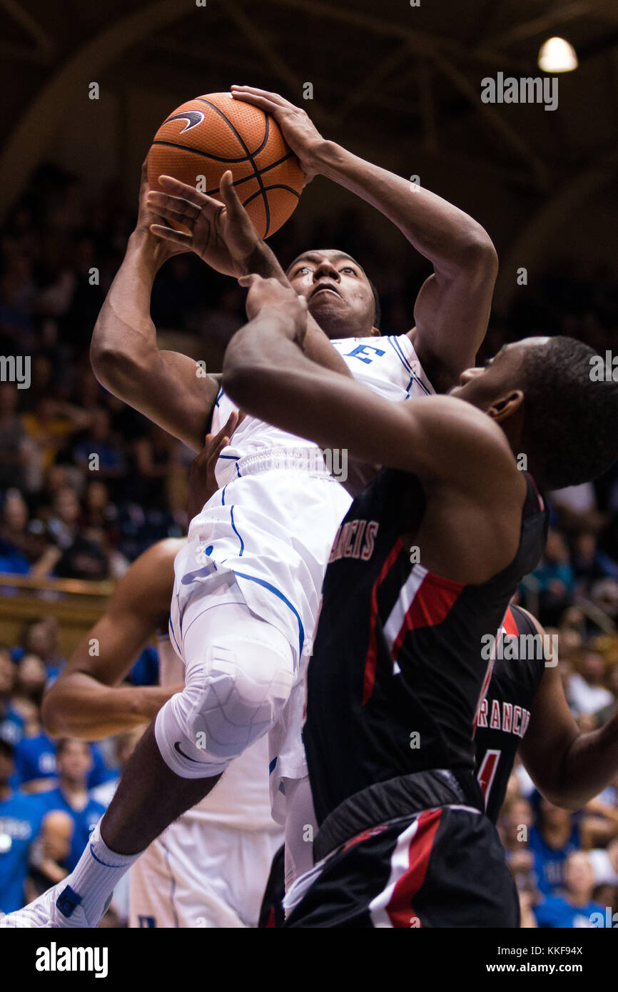 Durham, NC, USA. 5th Dec, 2017. Duke guard Mike Buckmire (51) shoots in ...