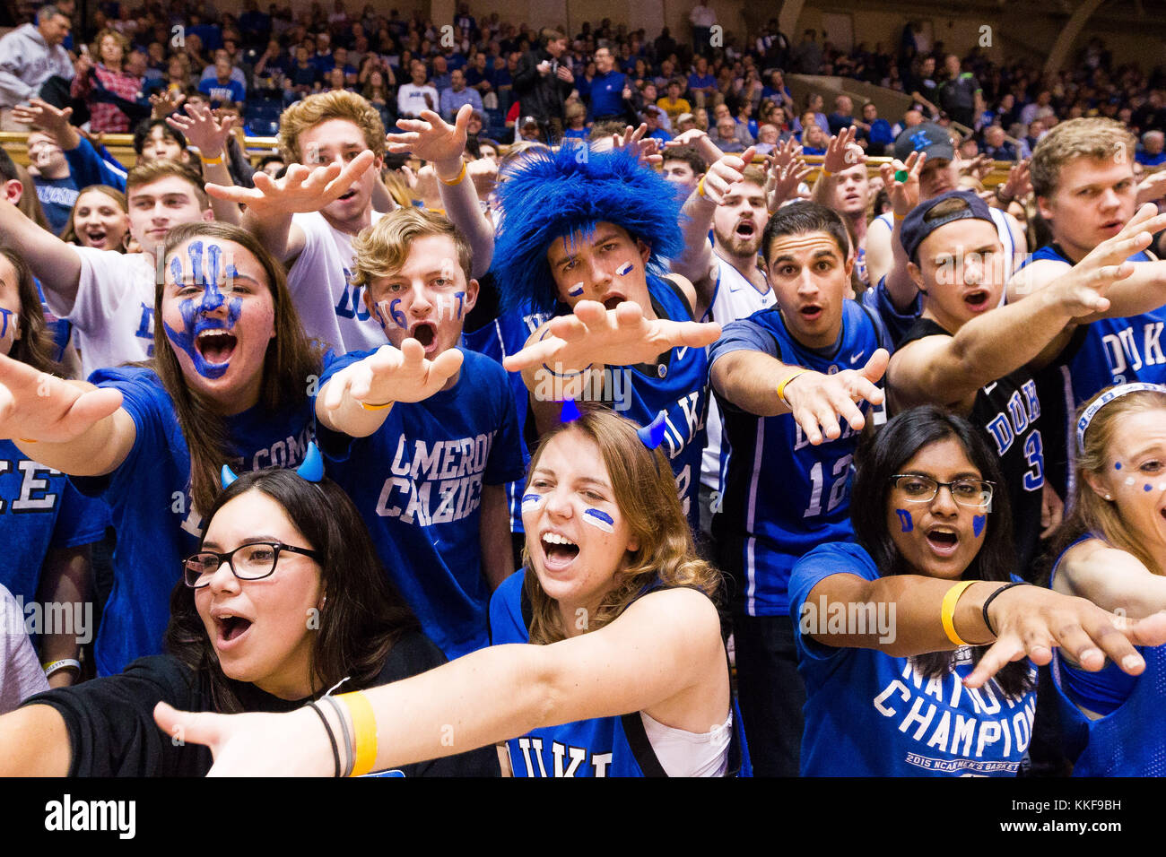 Durham, NC, USA. 5th Dec, 2017. Cameron Crazies ready for the NCAA ...