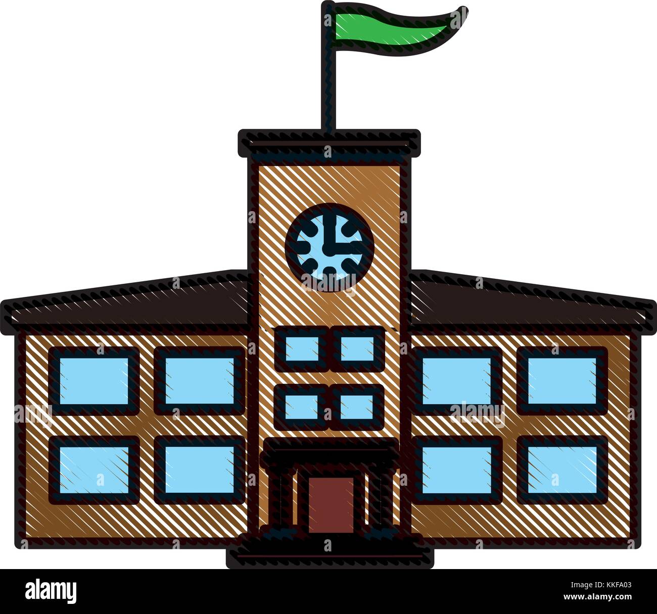 School building symbol Stock Vector Image & Art - Alamy