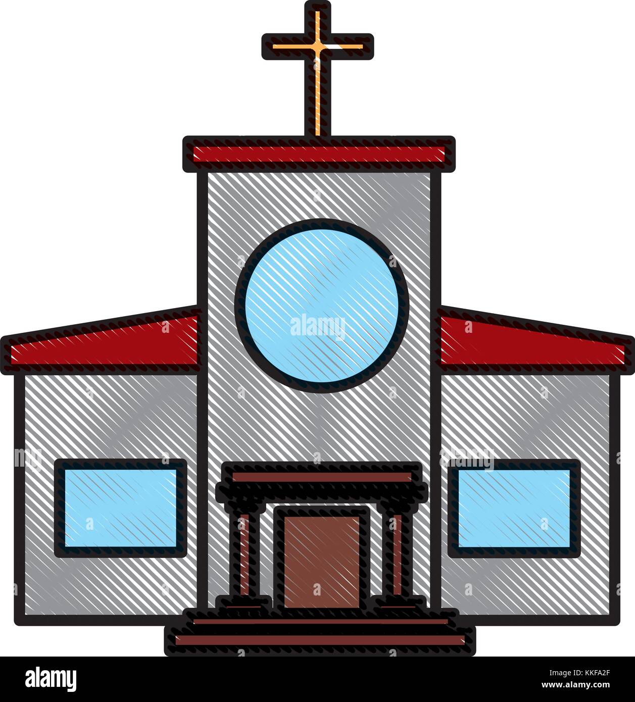 christian church building Stock Vector Image & Art - Alamy