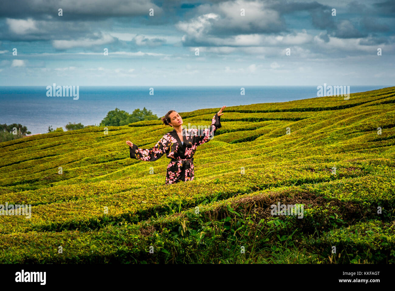 Young woman azores hi-res stock photography and images - Alamy