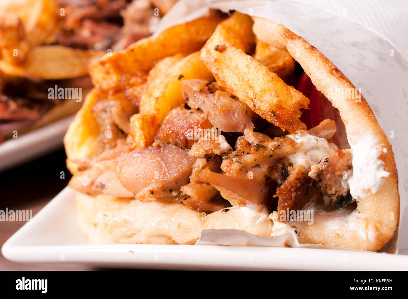 Pitta gyros hi-res stock photography and images - Alamy