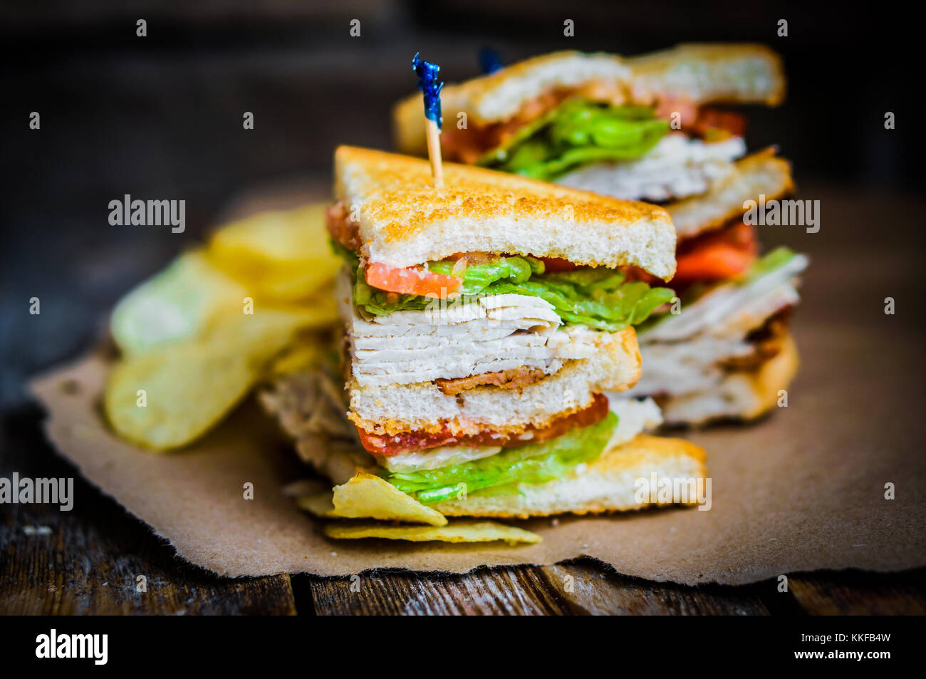 Chicken club sandwich hi-res stock photography and images - Alamy