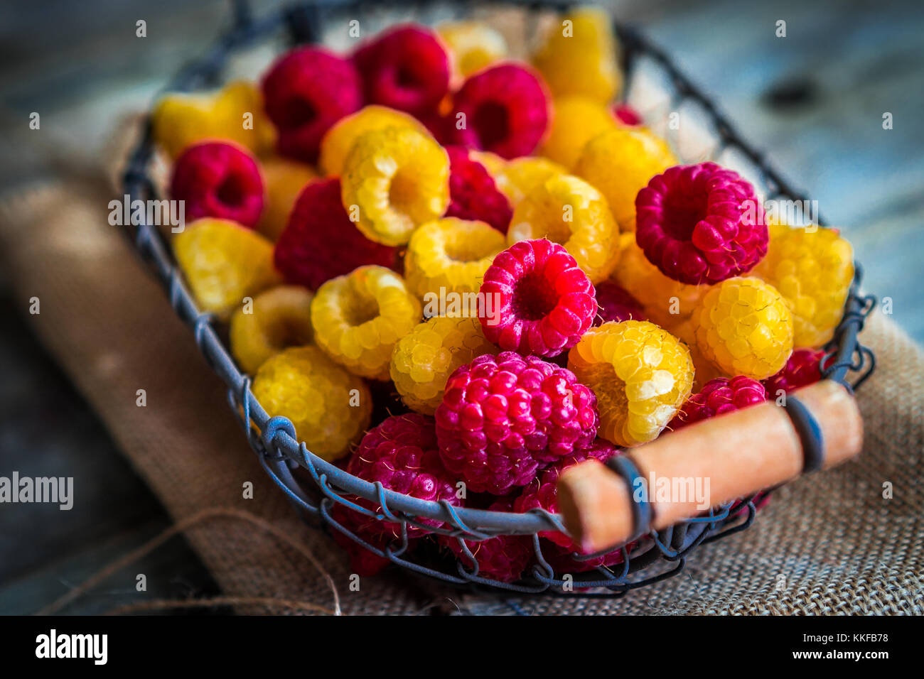 Raspberries on clean background hi-res stock photography and images - Alamy