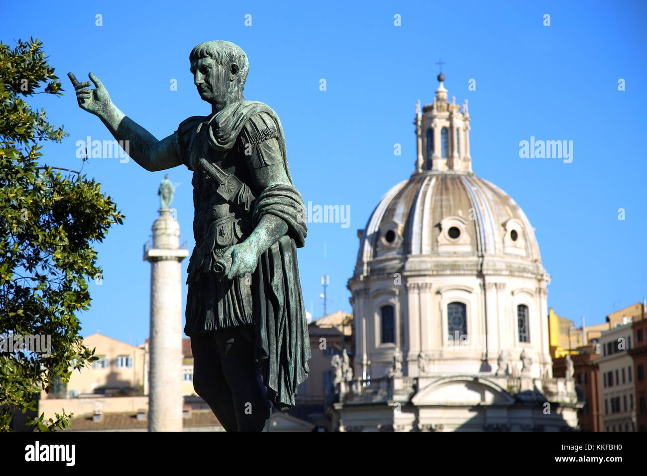 Statue S.P.Q.R. IMP.CAESARI.NERVAE.F.TRAIANO OPTIMO PRINCIPI1 and Santa ...
