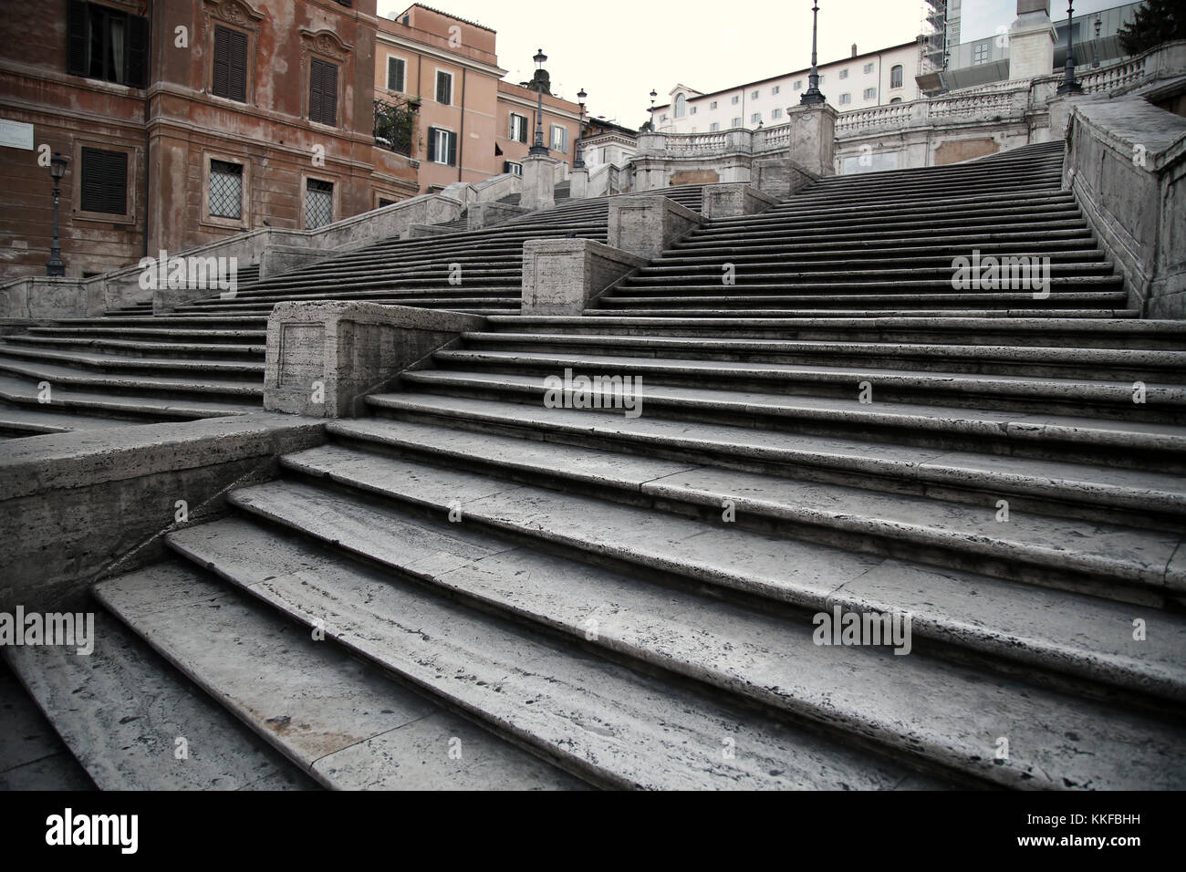 Spanish square with Spanish Steps in Rome Italy, piazza Spagna Stock ...