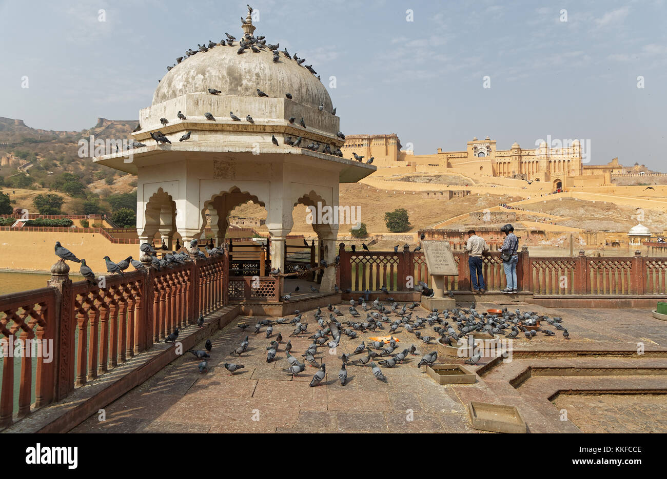 JAIPUR, INDIA, October 27, 2017 : Amber Fort is the principal tourist ...