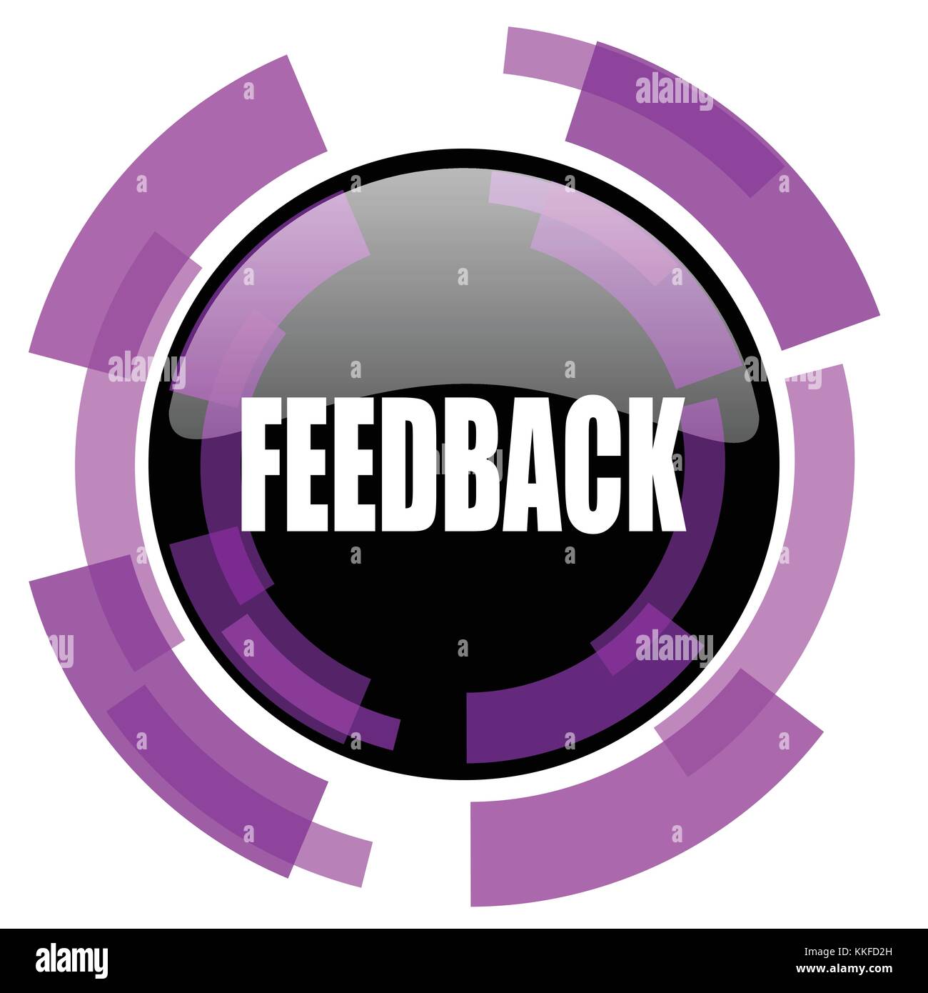 Feedback pink violet modern design vector web and smartphone icon ...