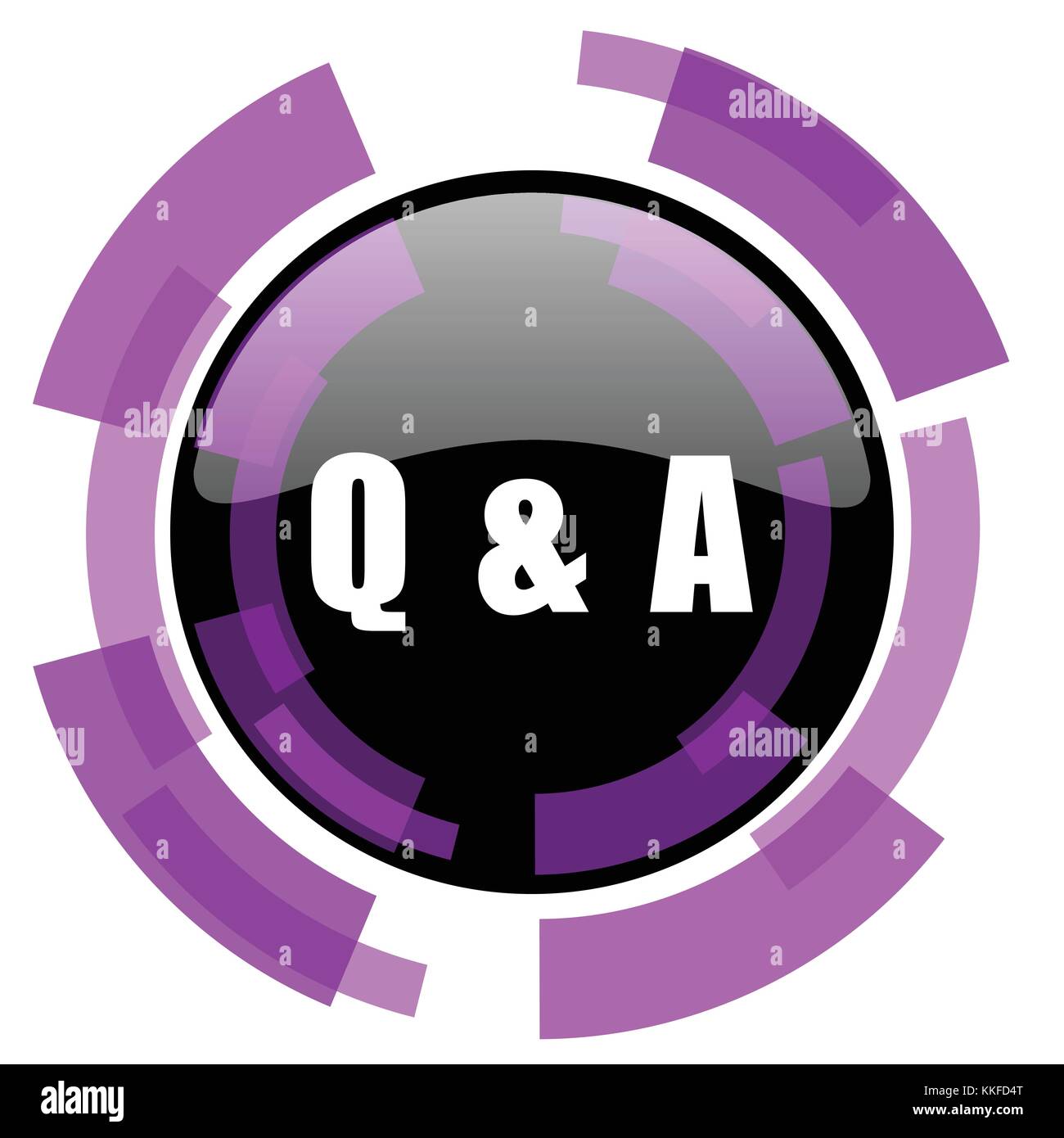 Question answer pink violet modern design vector web and smartphone ...