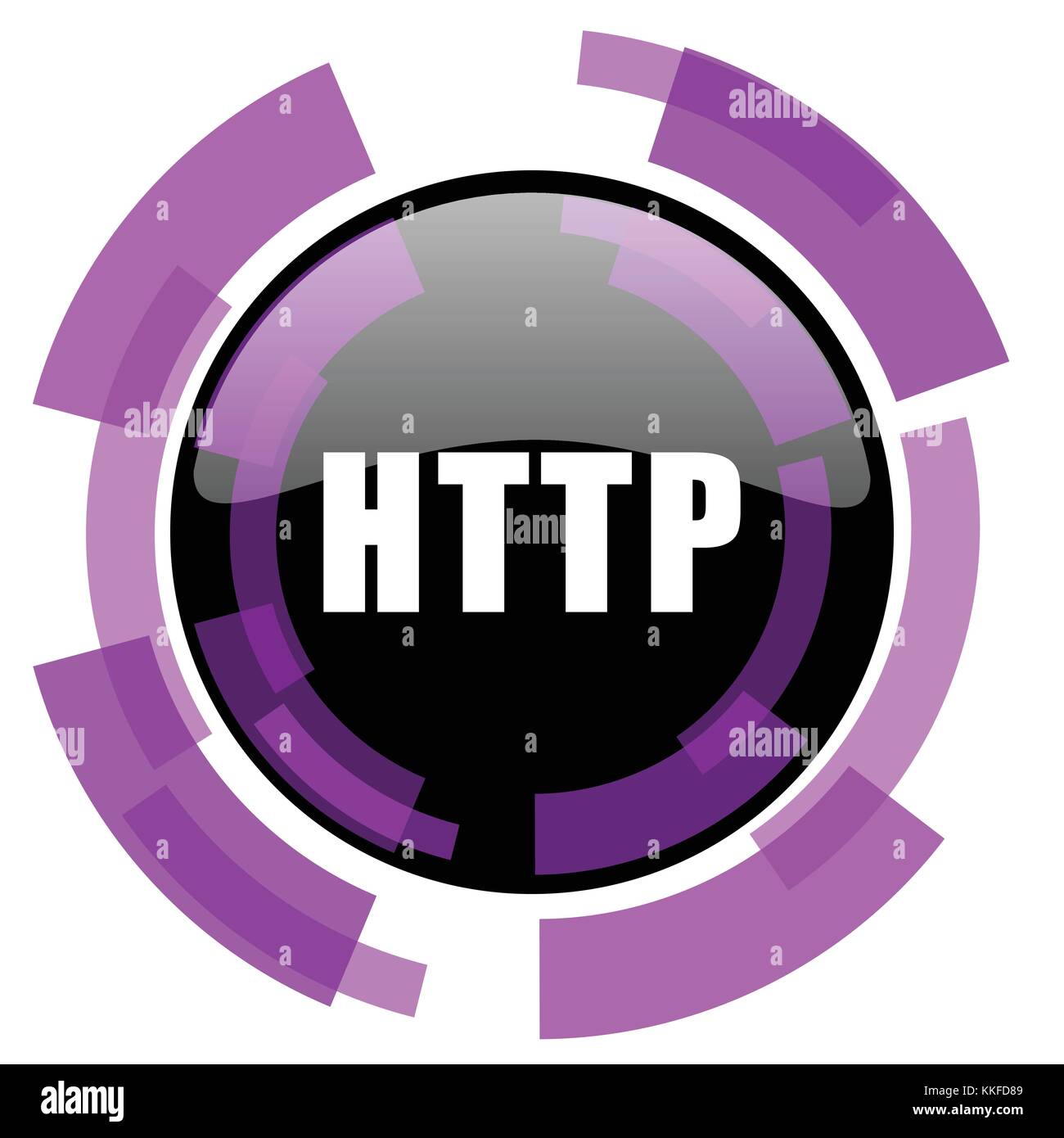 Http pink violet modern design vector web and smartphone icon. Round ...