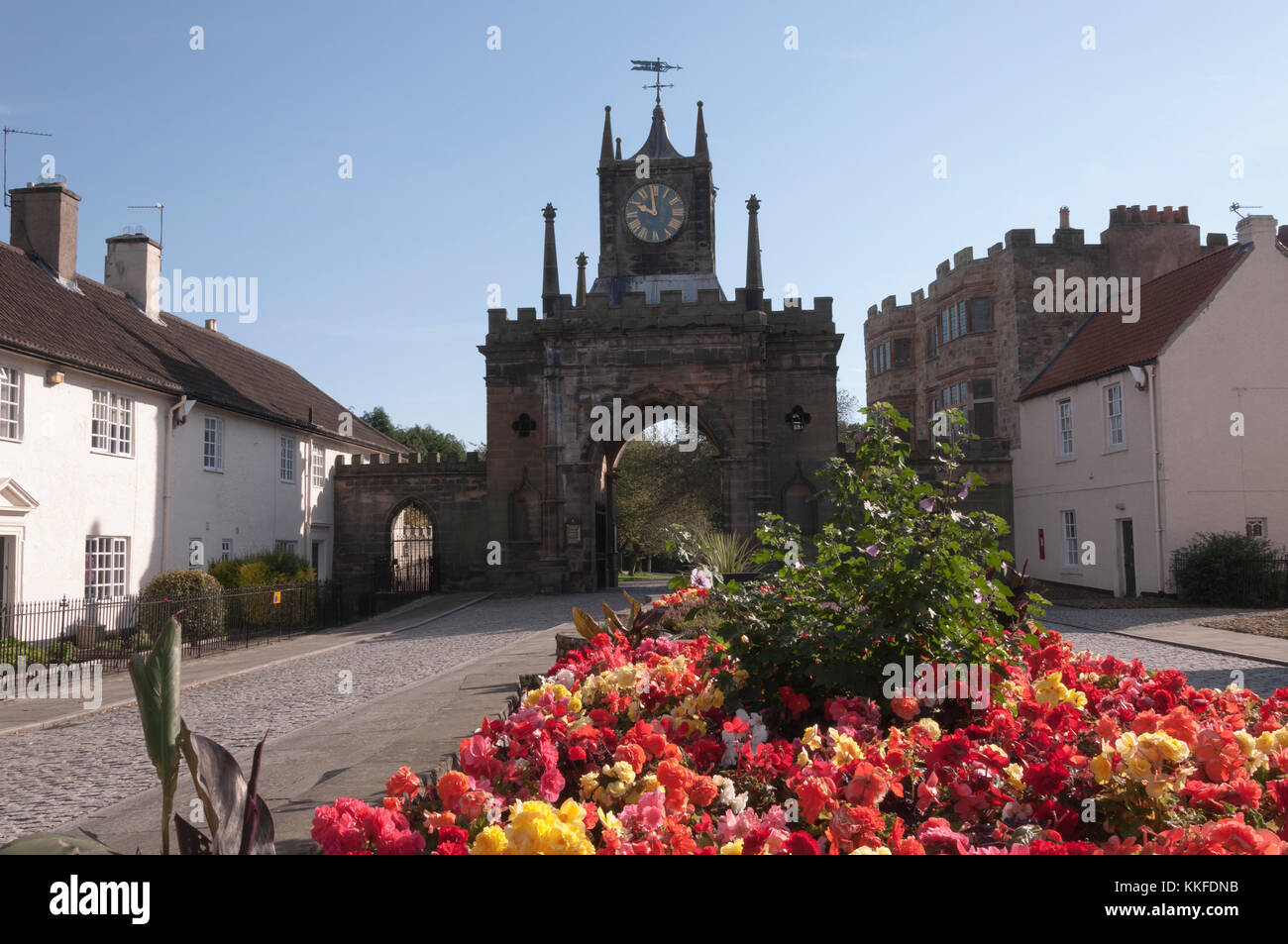 Robinson's arch that leads into Auckland castle in Bishop Auckland in ...