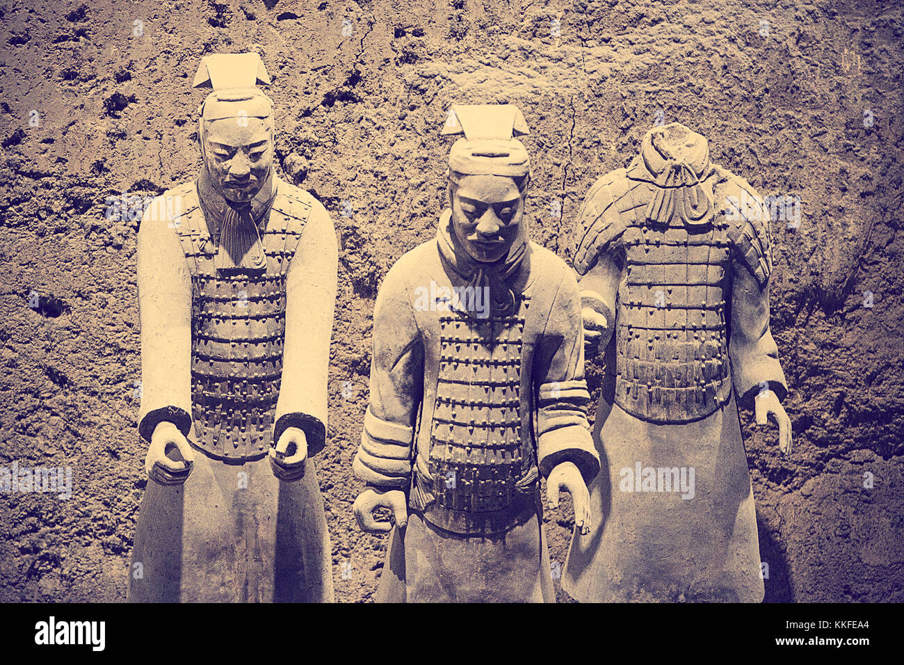 Xian,China - October 21,2017: The archaeological remains of the ...