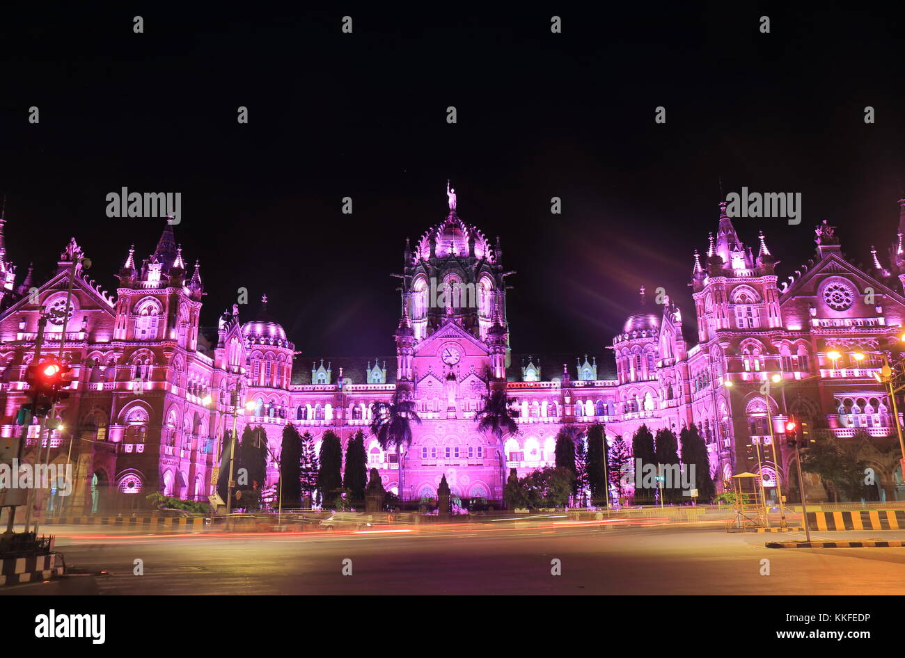 Mumbai CST train station historical architecture Mumbai India Stock ...
