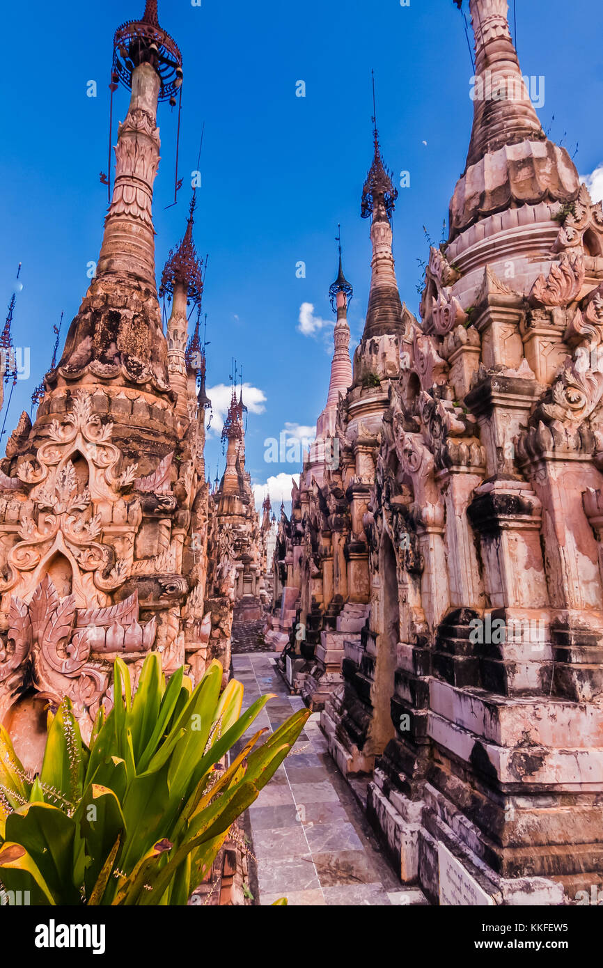 Kakku Pagodas, Taunggyi, Myanmar Stock Photo - Alamy
