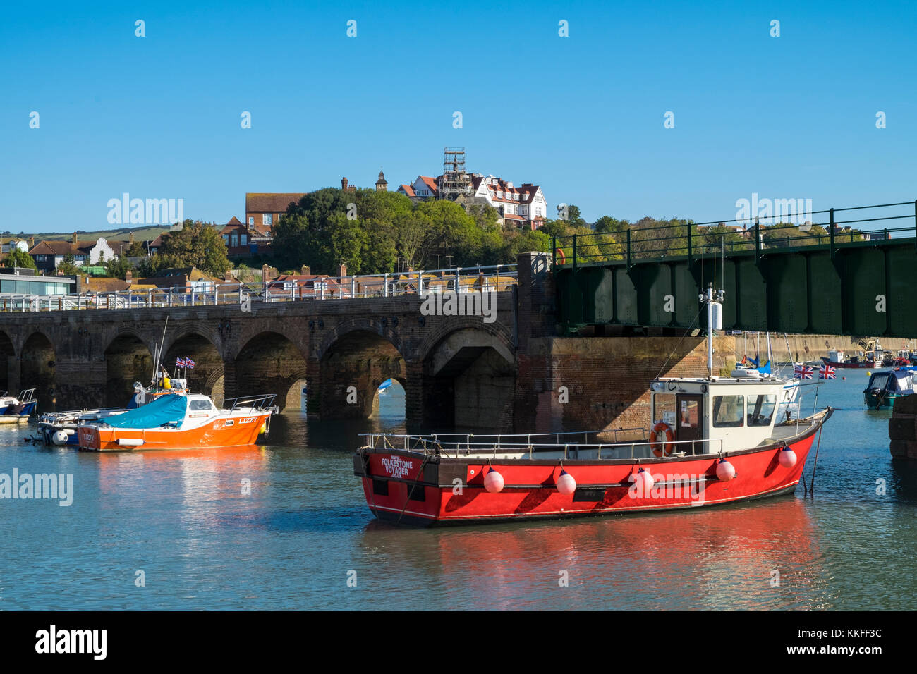 Folkestone harbour, Kent Stock Photo - Alamy