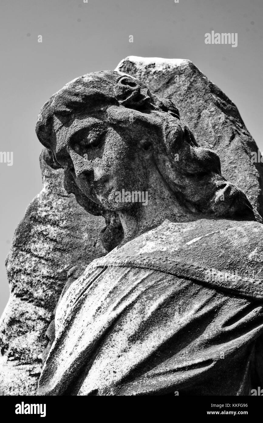 The somber statue of a young girl who, in her innocence, was known as a ...