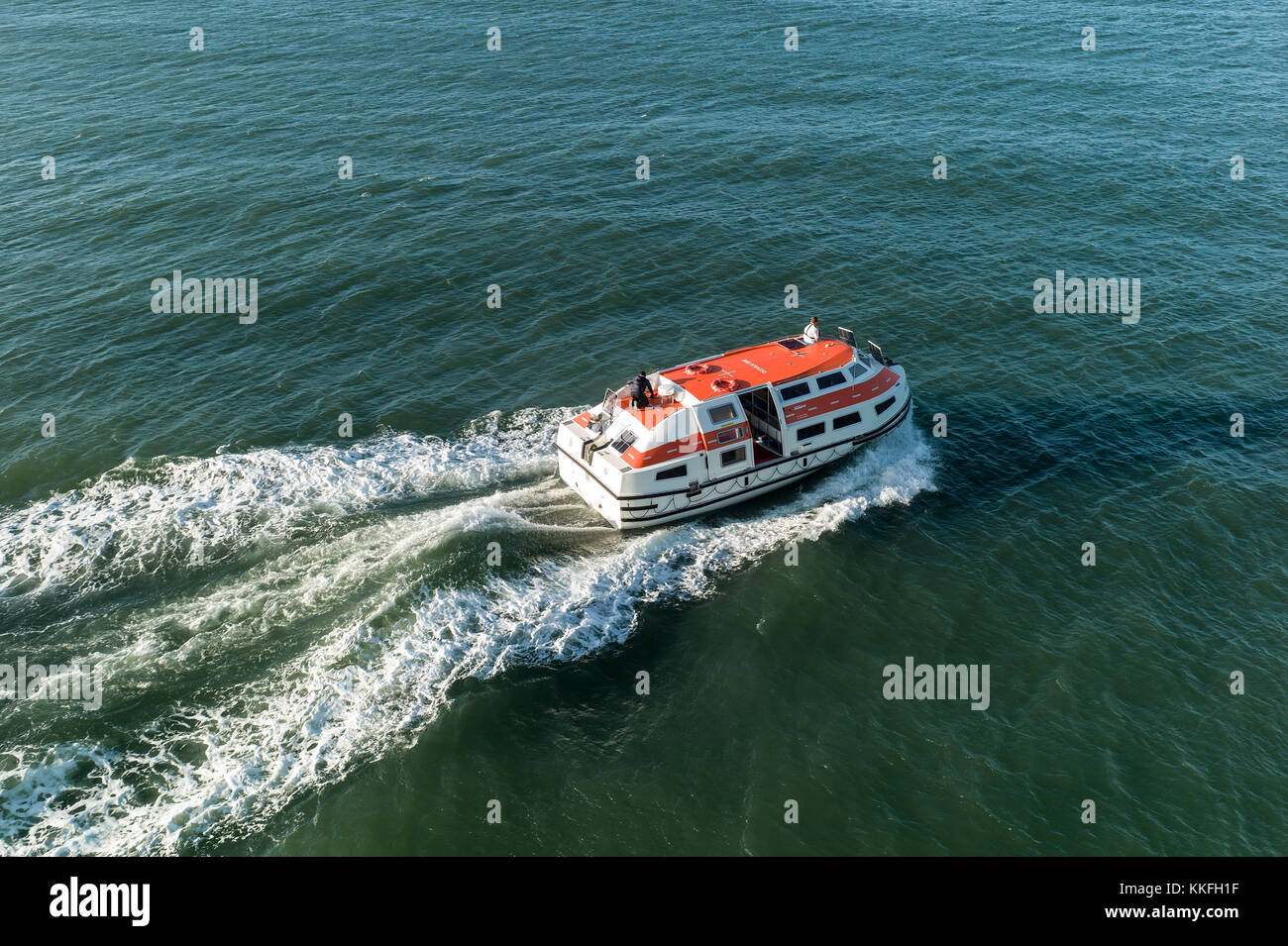 Silver seas cruise stops at Waterford Ireland. The Tender/lifeboat in ...
