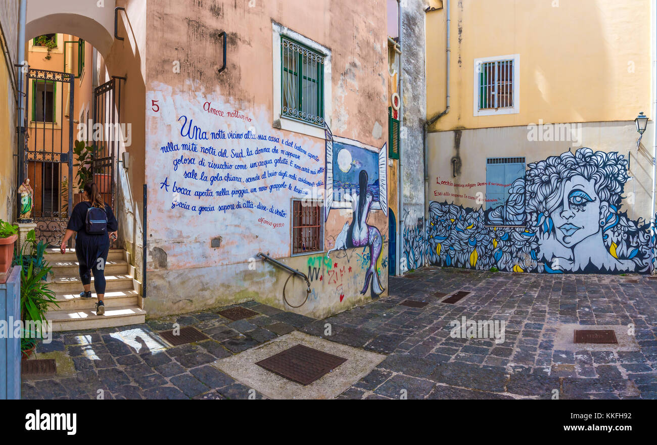 Salerno (Italy) - The historic center and the port of the big city on ...