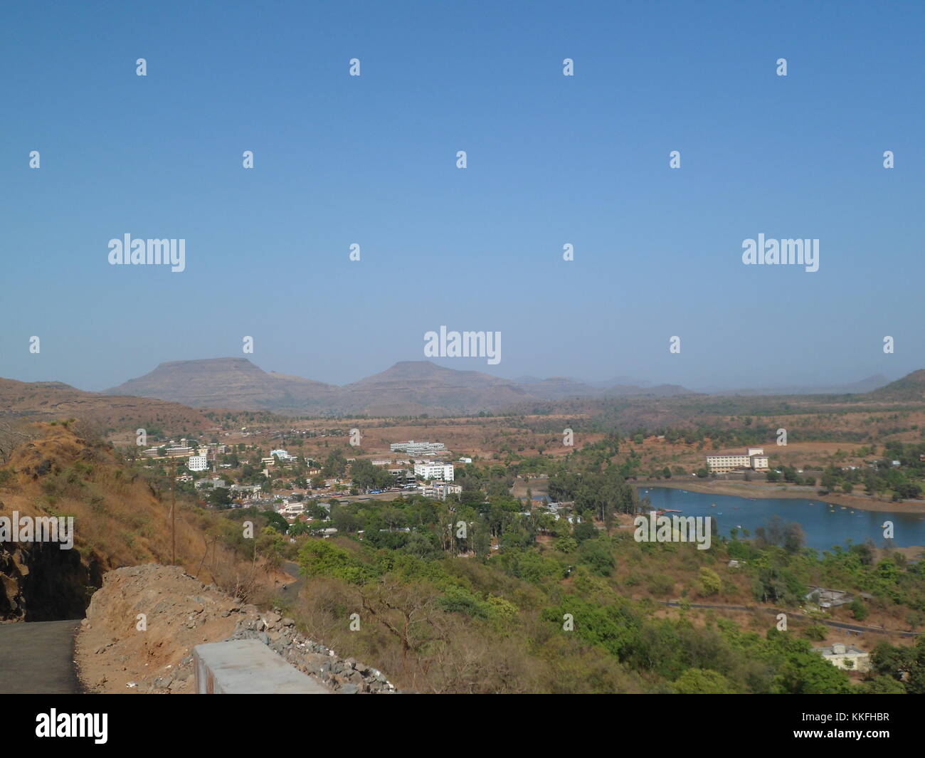 View from hill Stock Photo - Alamy