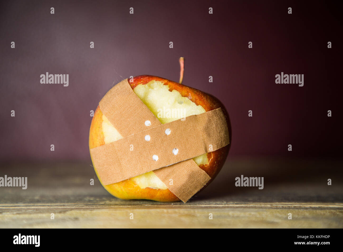 pavement on a wounded apple Stock Photo - Alamy