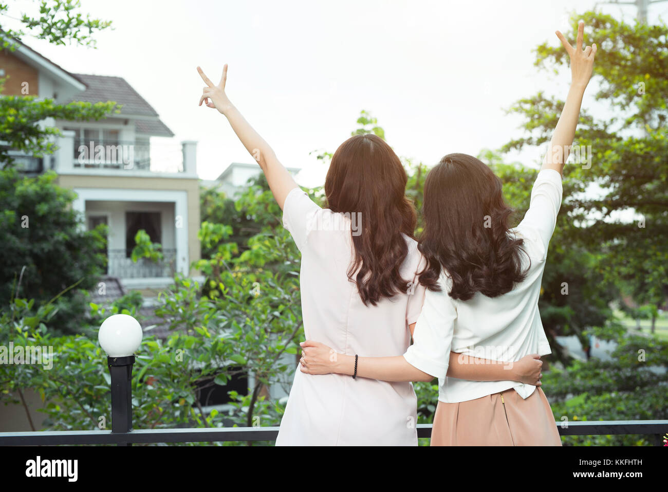 Two women dancing together hi-res stock photography and images - Alamy
