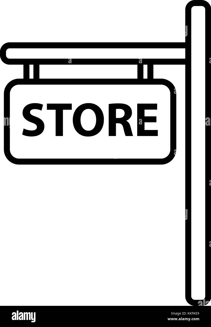 Modern and simple vector flat illustration the icon in the form of a ...