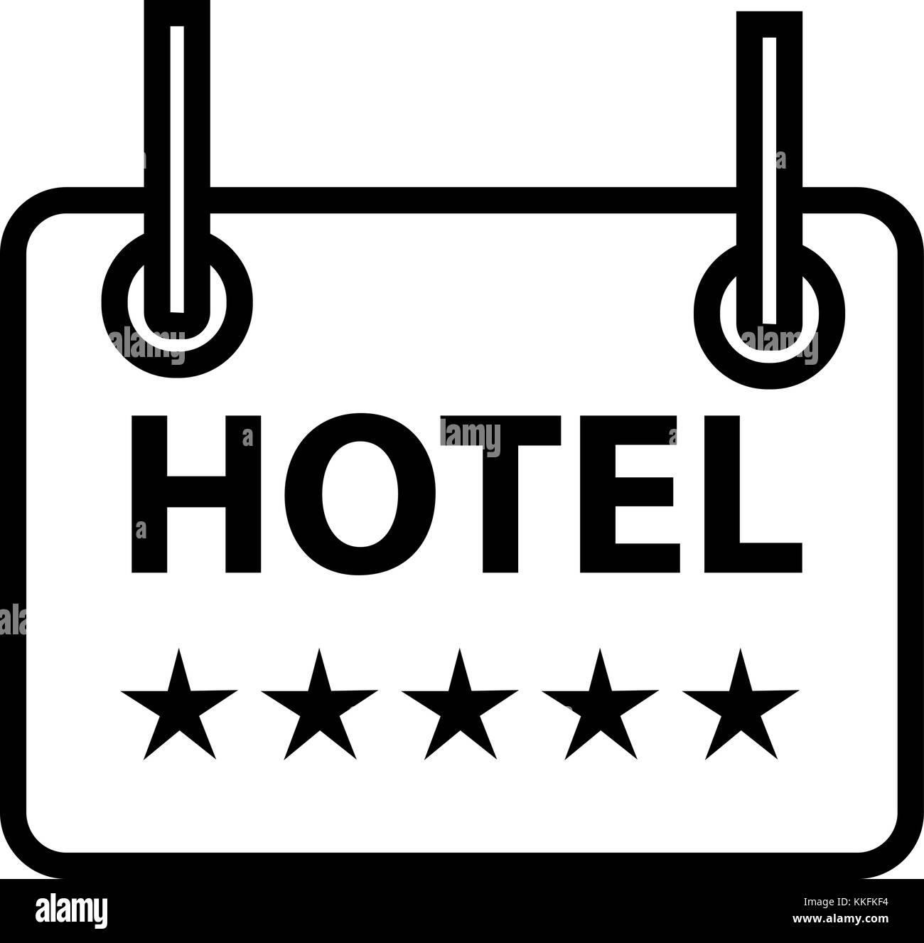 Modern and simple vector flat illustration the icon in the form of a ...