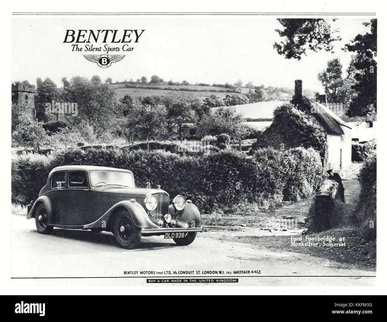 1938 UK Magazine Bentley Advert Stock Photo - Alamy