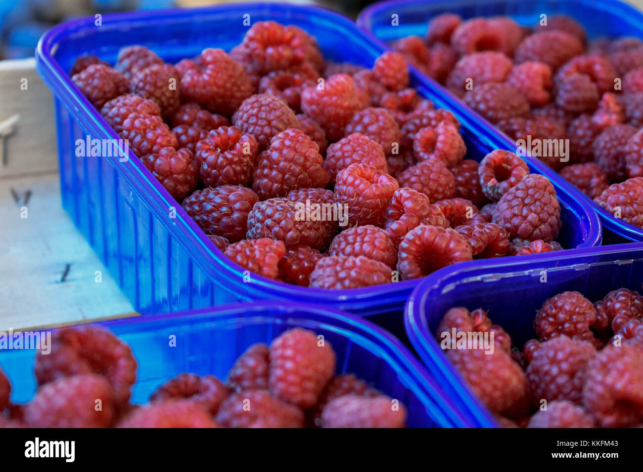 Closeup of fresh raspberries Stock Photo - Alamy