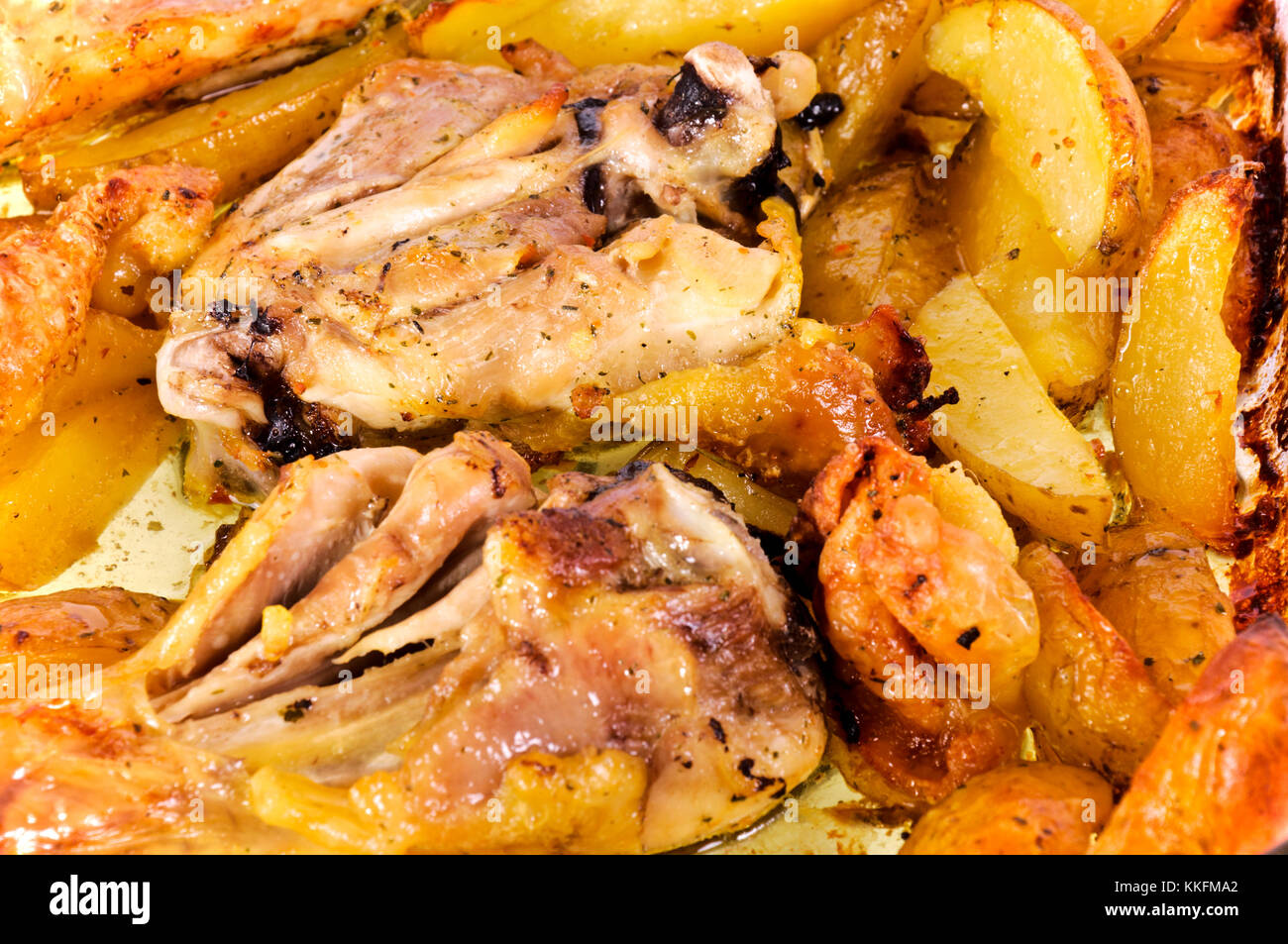 Chicken and chips Stock Photo - Alamy