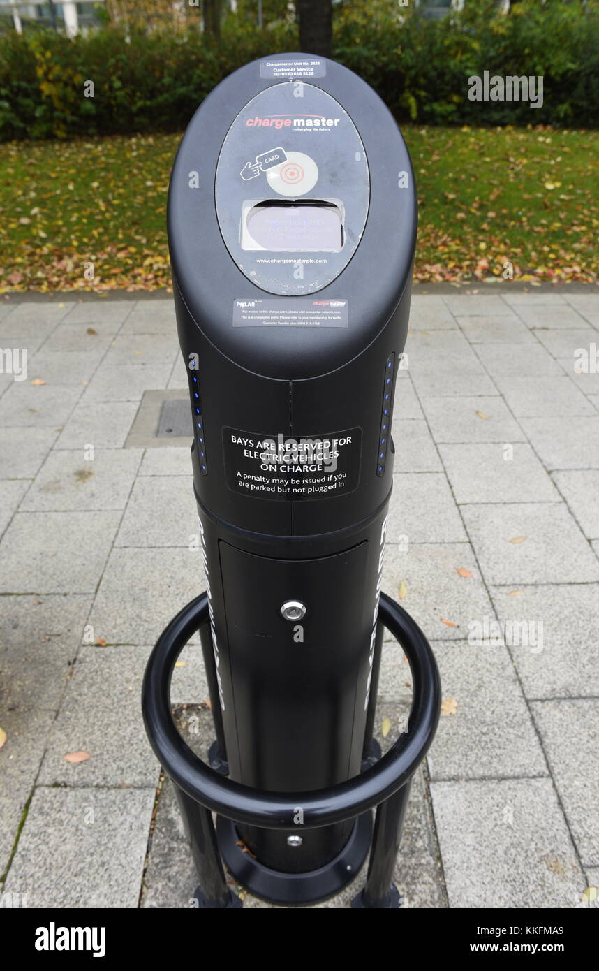 A Charge Master charging point for electric vehicles, Milton Keynes ...