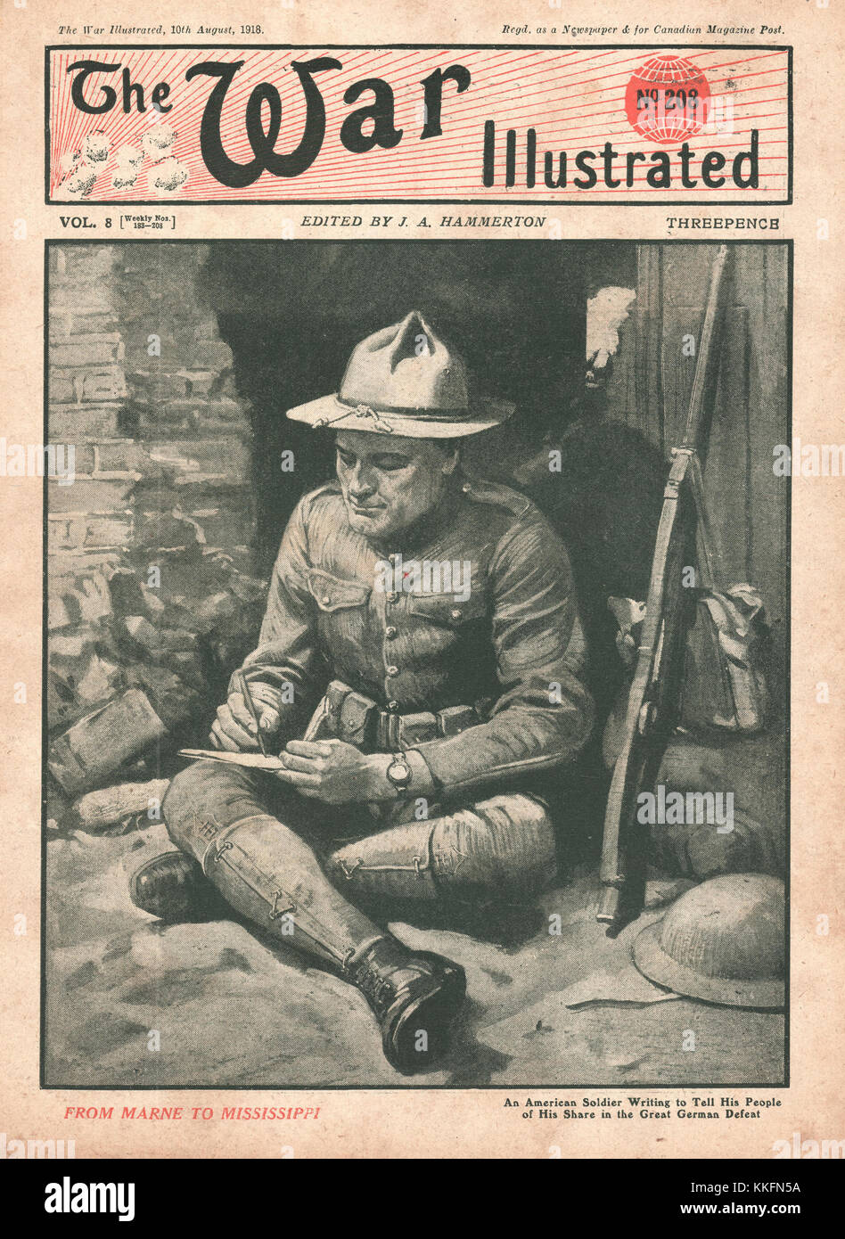 Soldier writing letter hi-res stock photography and images - Alamy