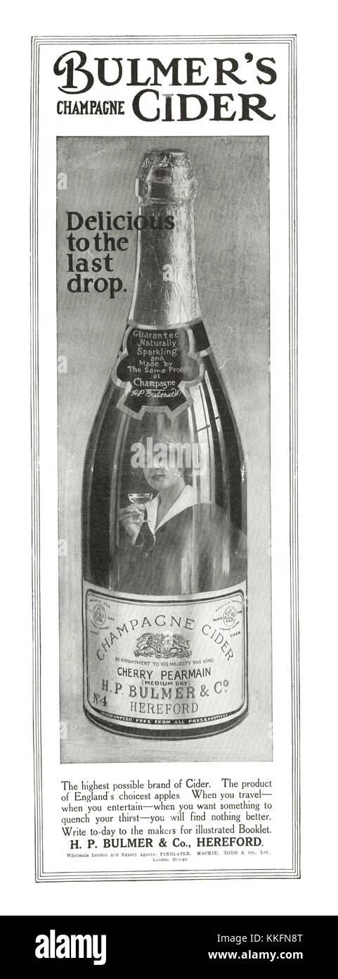 Bulmers cider advert hi-res stock photography and images - Alamy