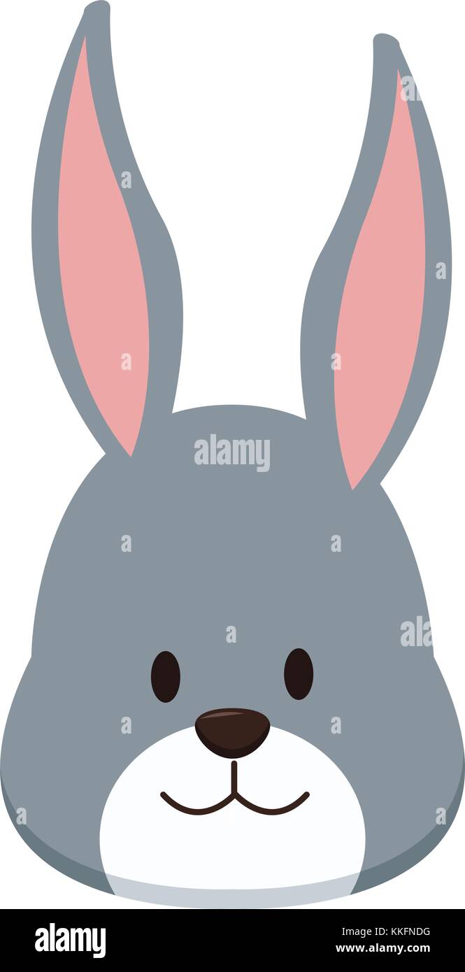 Cute bunny head cartoon Stock Vector Image & Art - Alamy