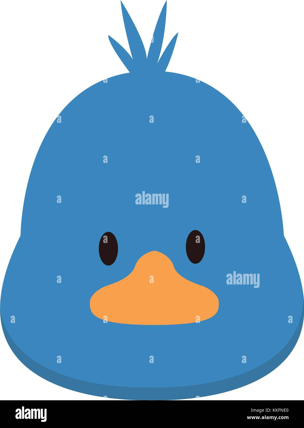 Cute bird head cartoon Stock Vector Image & Art - Alamy