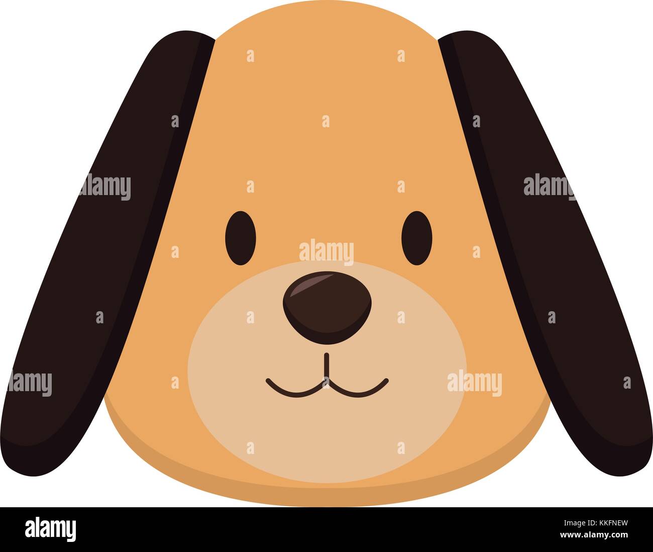 Cute dog head cartoon Stock Vector Image & Art - Alamy