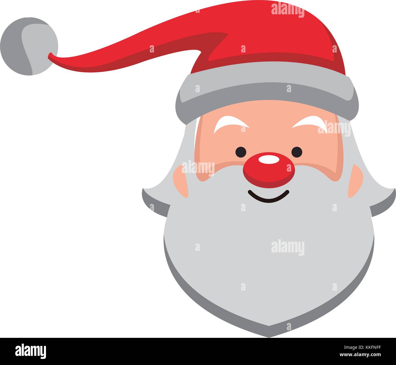 Santa claus funny face cartoon Stock Vector Image & Art - Alamy