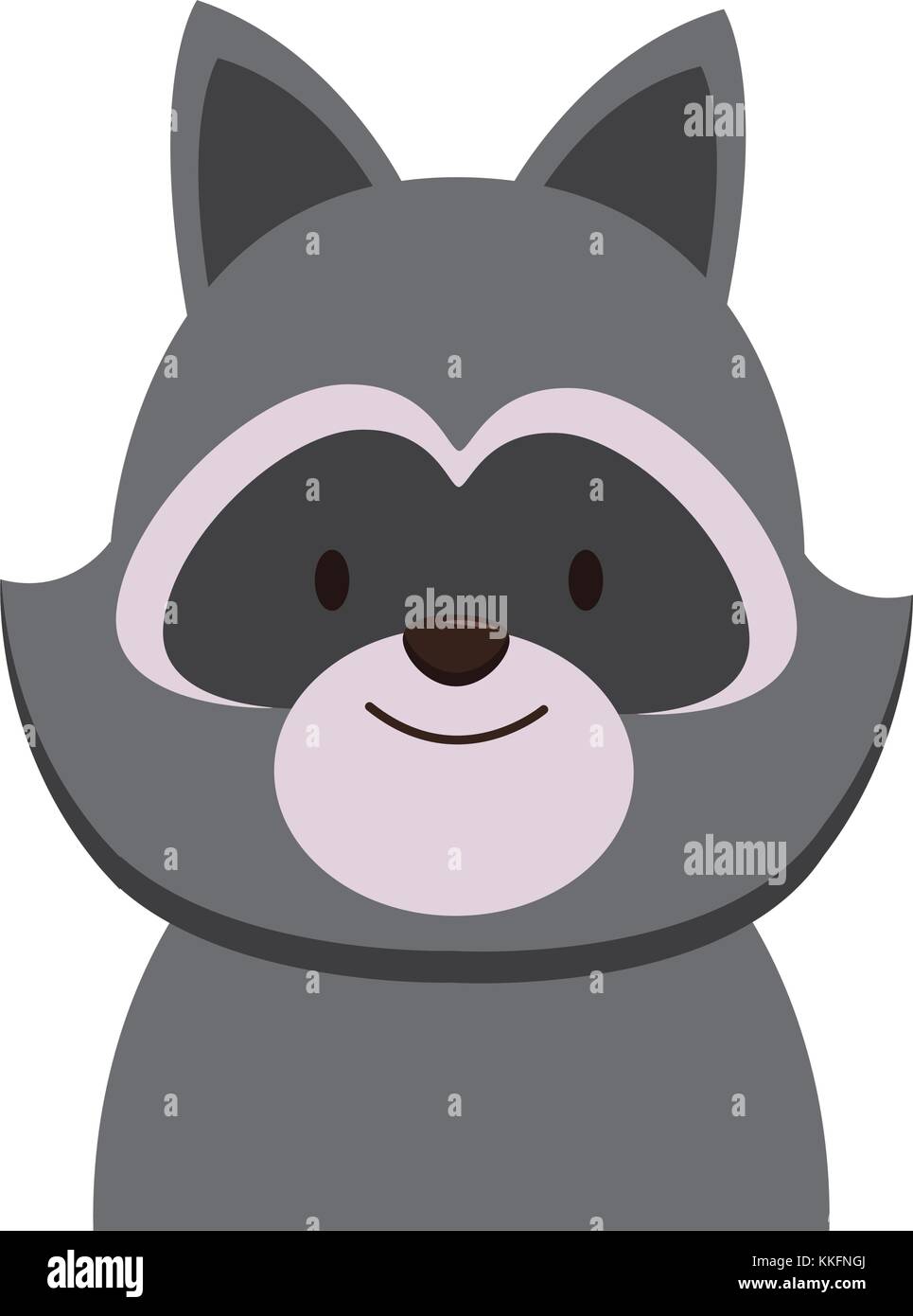 Cute raccoon head cartoon Stock Vector Image & Art - Alamy