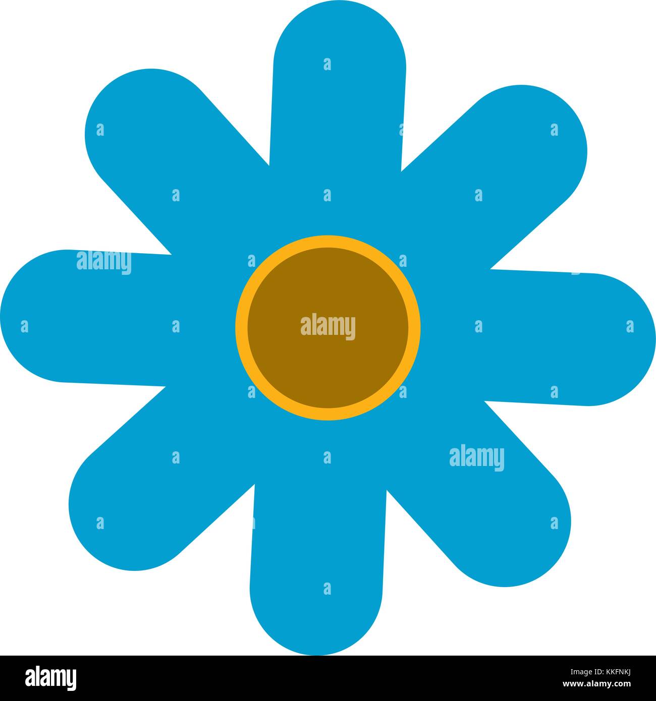 Beautiful flower symbol Stock Vector Image & Art - Alamy
