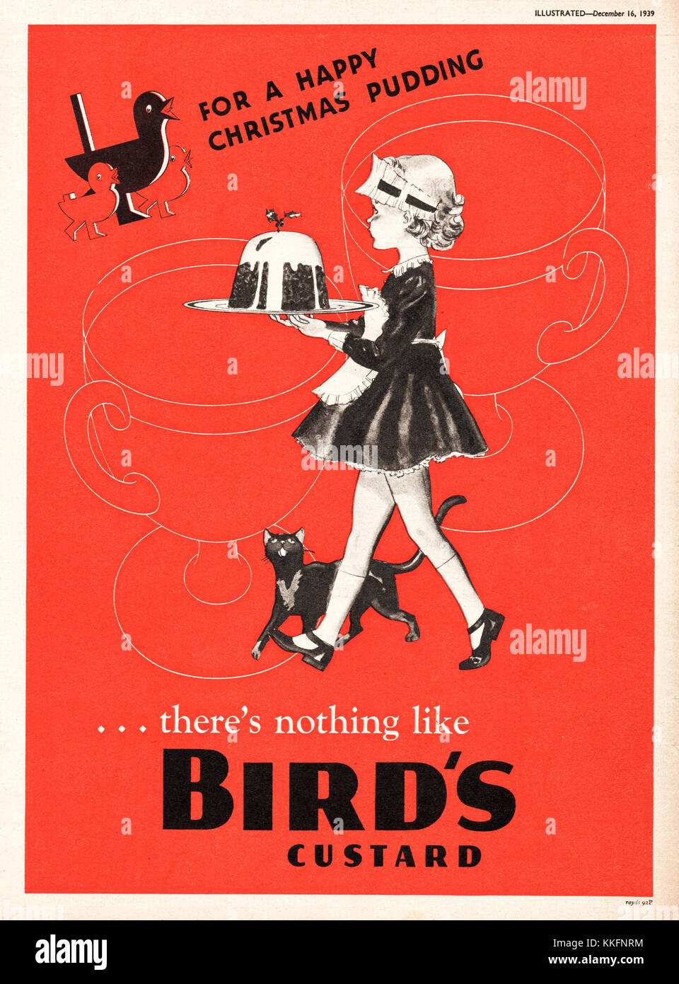 1939 UK Magazine Bird's Custard Advert Stock Photo - Alamy