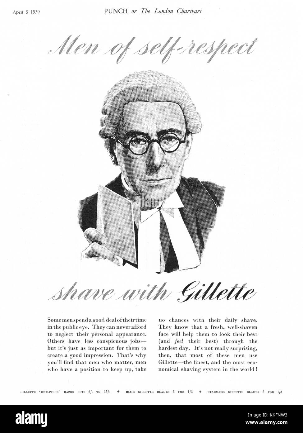 Gillette advert hi-res stock photography and images - Alamy