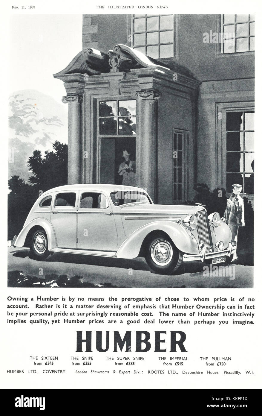 Humber car hi-res stock photography and images - Alamy