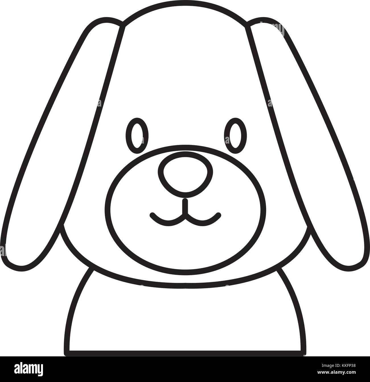 Cute dog head cartoon Stock Vector Image & Art - Alamy