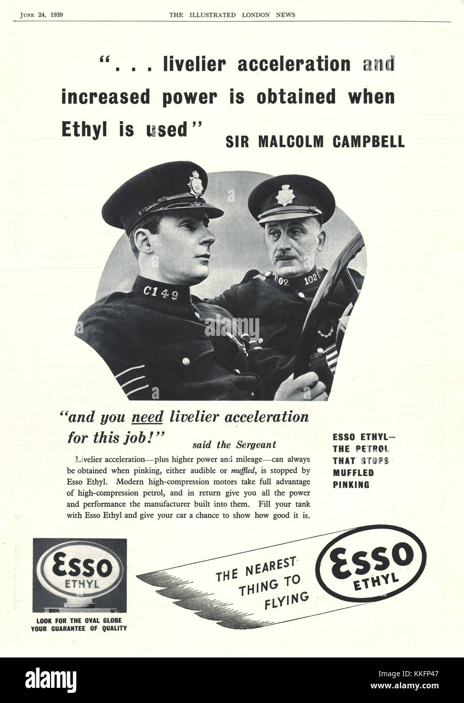 Esso advert hi-res stock photography and images - Alamy