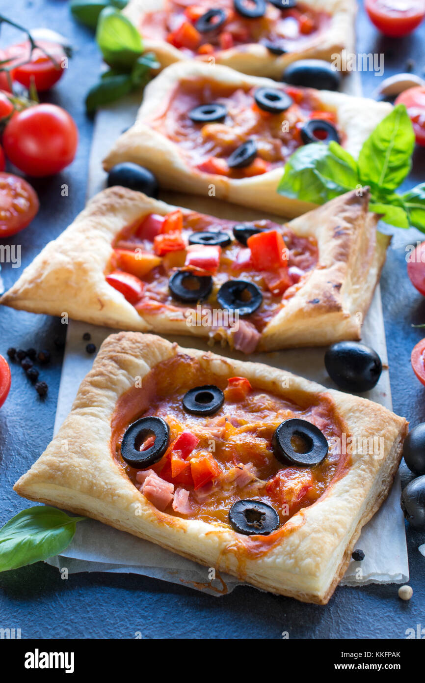 Italian traditional mini pizza,selective focus Stock Photo - Alamy