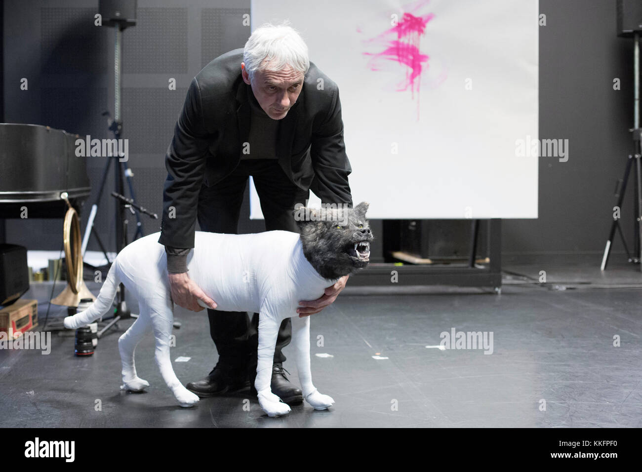 Portrait of Josef Nadj, choreographer, here in his studio of the ...