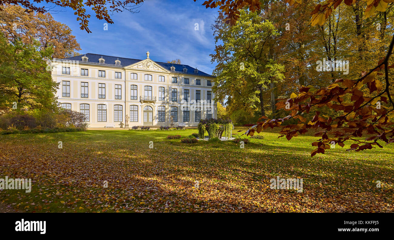 Summer palace in the park of Greiz, Thuringia, Germany Stock Photo - Alamy