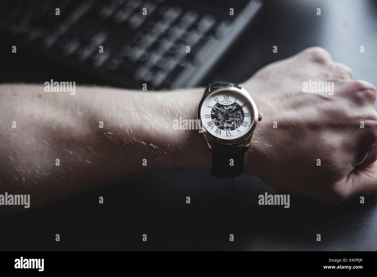 Luxury watch on a hand Stock Photo - Alamy