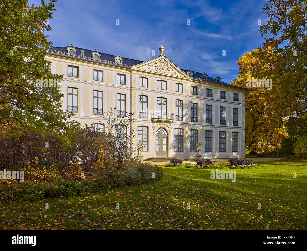 Summer palace in the park of Greiz, Thuringia, Germany Stock Photo - Alamy